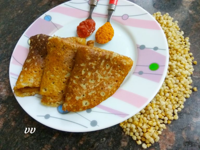 Pori Dosai (Puffed Millet Dosa) | The Millet Table