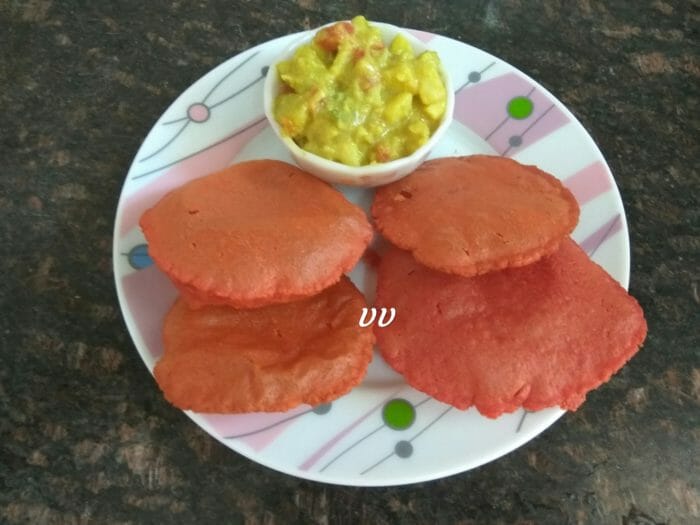 Beetroot Poori | The Millet Table